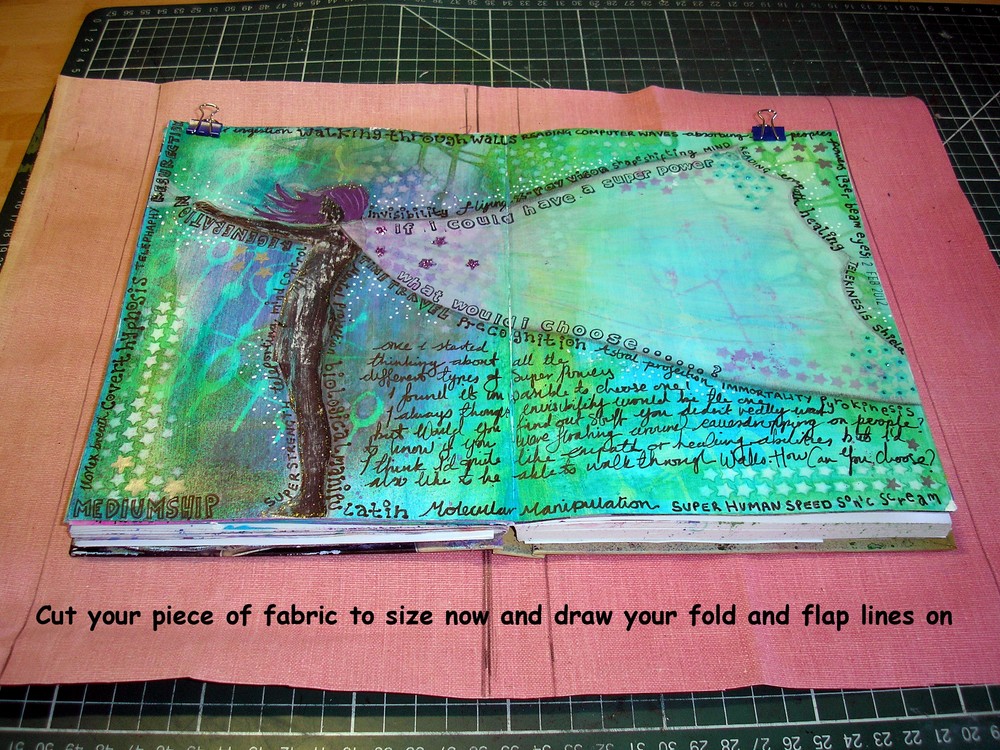 Luna Art: Art Journal cover tutorial(heavy photo post)